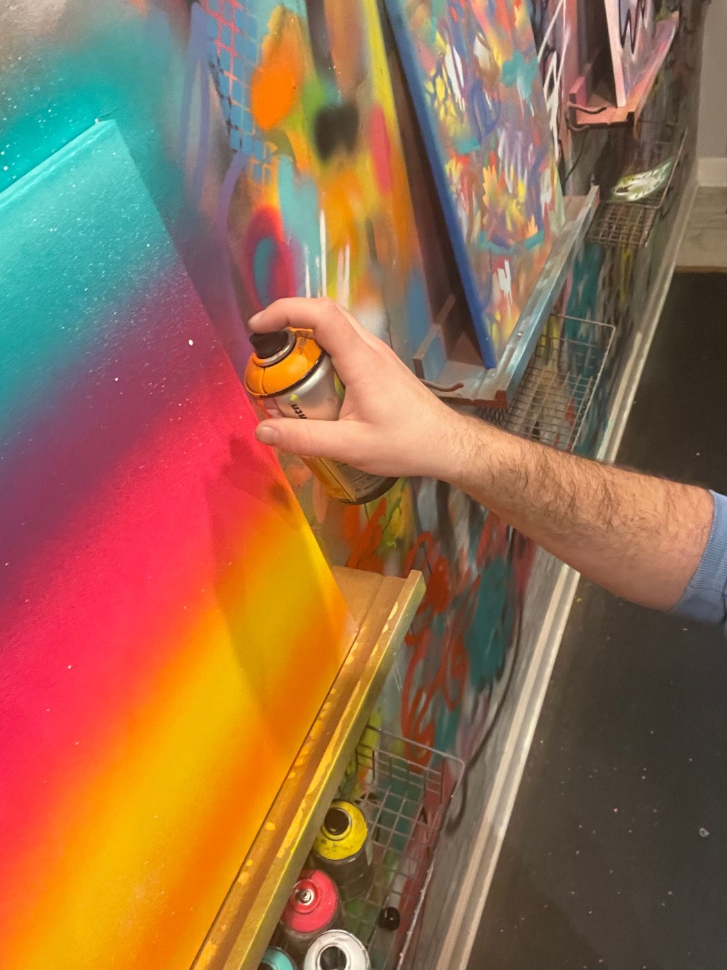 Spray Paint 'n' Sip Atlanta | Studio WIP